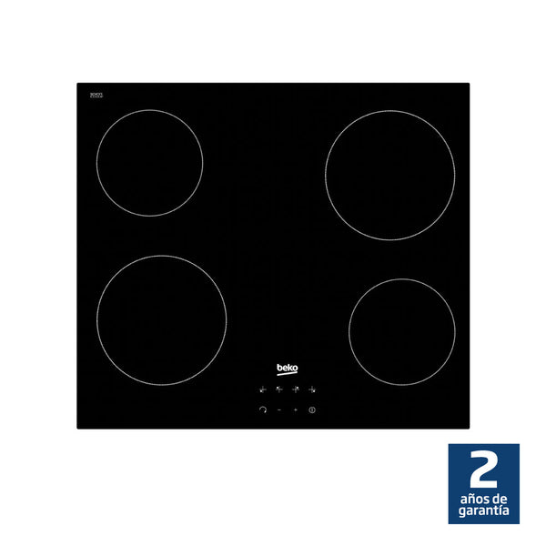 ANAFE EMPOTRABLE VITROCERÁMICA BEKO HIC64400E DE 4 HORNALLAS – Inverfin